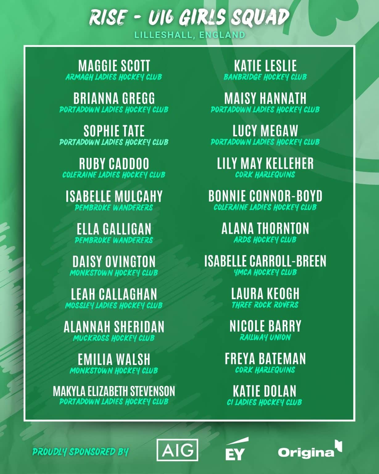 Portadown head strong Ulster representation on Ireland U16 and U18 ...