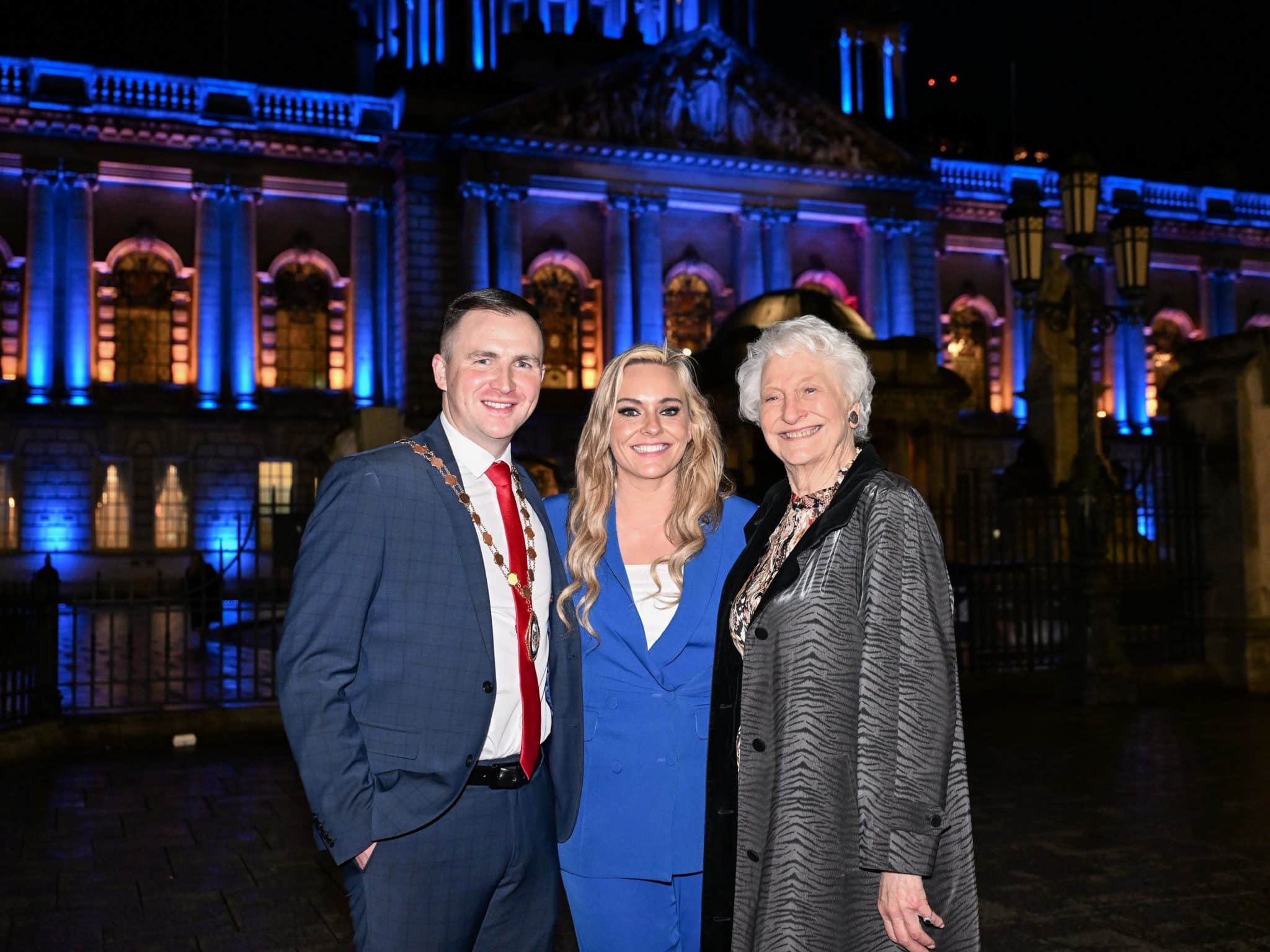 Sporting stars light up Belfast City Hall as Mary Peters Trust marks ...