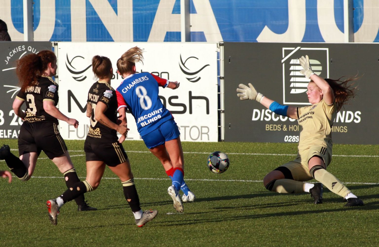 Photo gallery from all the games as Linfield's Eve Reilly and Glens ...